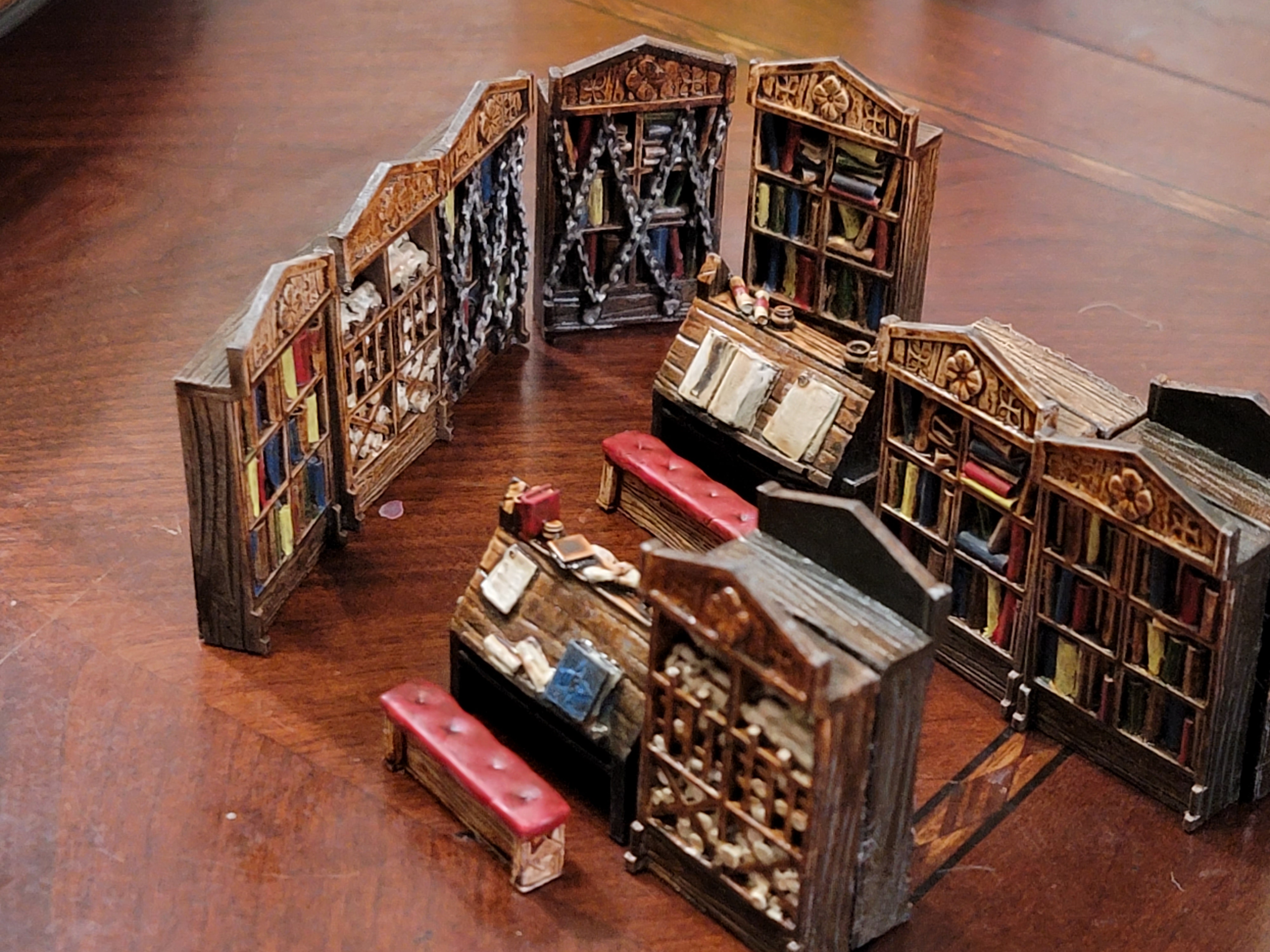 3D Printable Scriptorium Furnishings Set by Infinite Dimensions Games