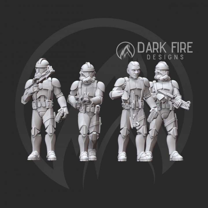 3D Printable Commander "Green" by Dark Fire Designs