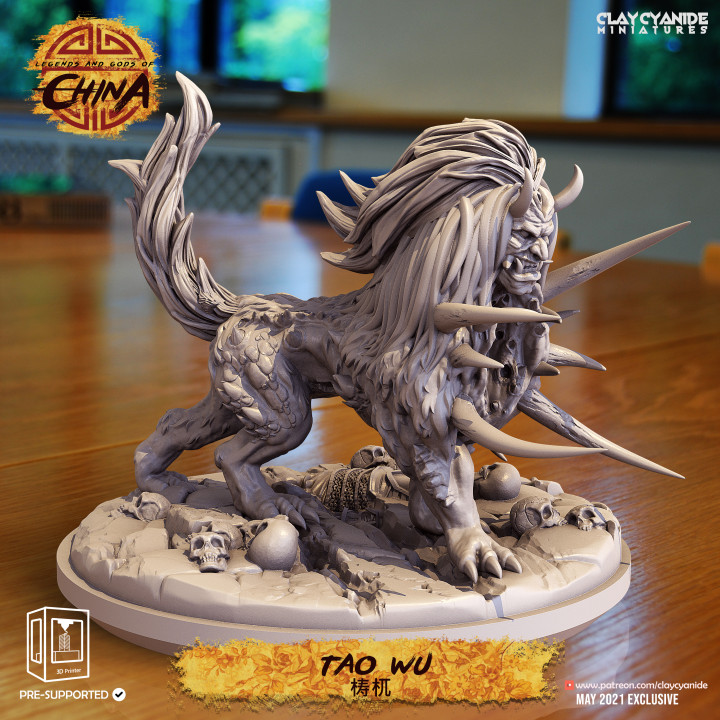 3D Printable Chinese Mythology by Clay Cyanide Miniatures