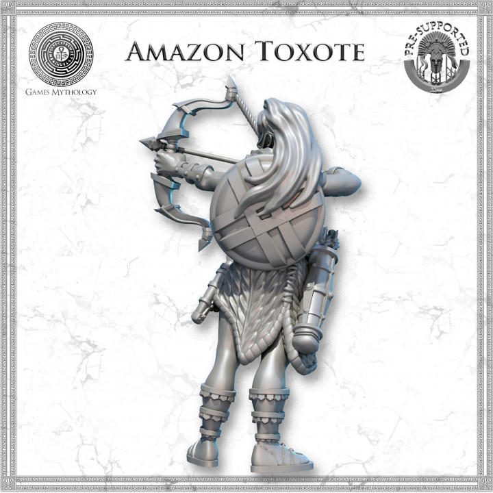 3D Printable Otrera, the Amazon queen by Games Mythology