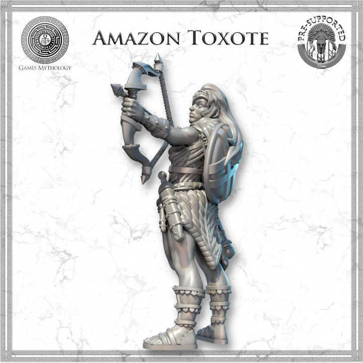 3D Printable Otrera, the Amazon queen by Games Mythology