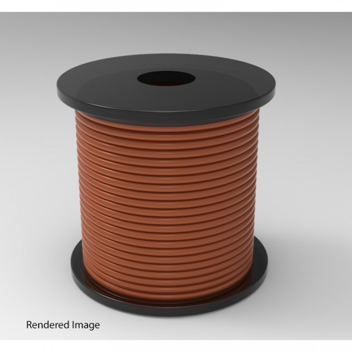 3D Printable Copper Coil Spool - Props by Arif Sethi
