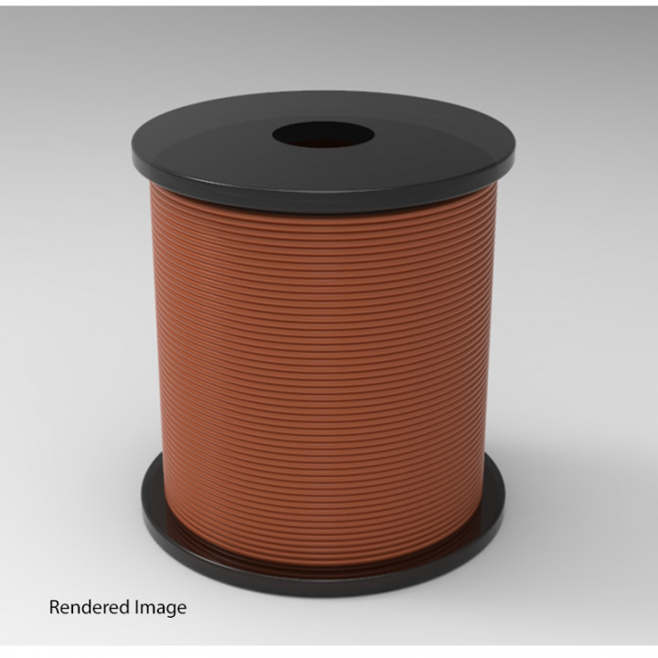 3D Printable Copper Coil Spool - Props by Arif Sethi