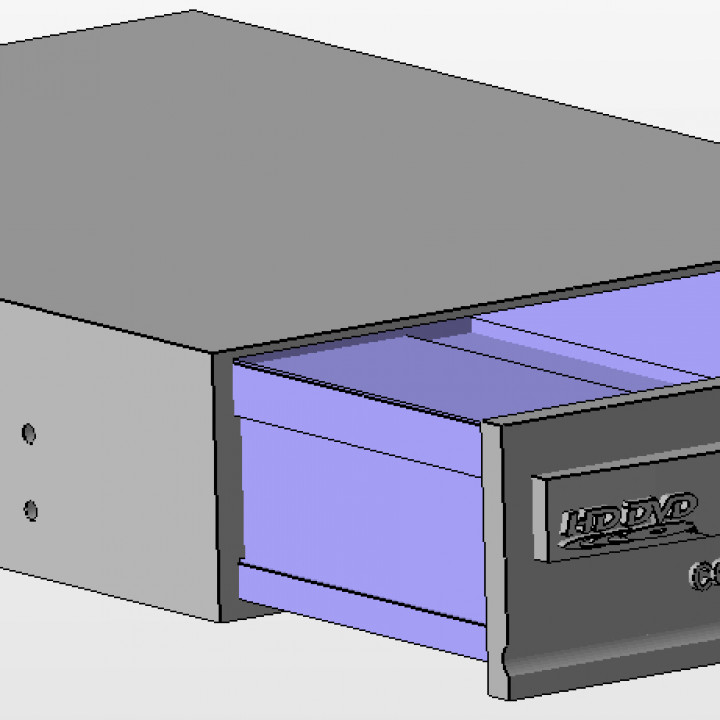 3D Printable CD Drive Storage Compartment by Arif Sethi