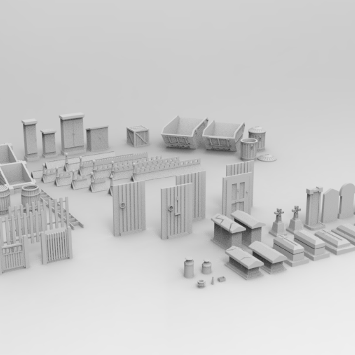 3D Printable Mega Pack - Model Railway ( Scenery Filler) 50+ models by ...