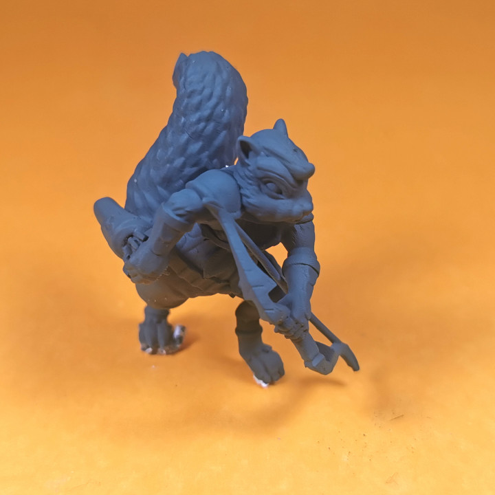 3D Printable Squirrel Ranger - Presupported by Naga Minis