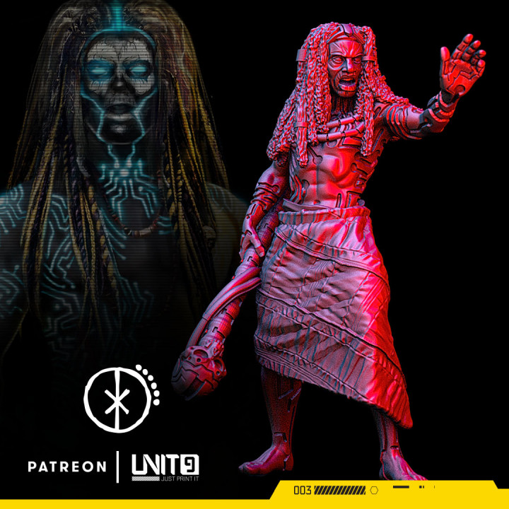 3D Printable Cyberpunk - Papa Gede - VooDoo Posse gang by UNIT9