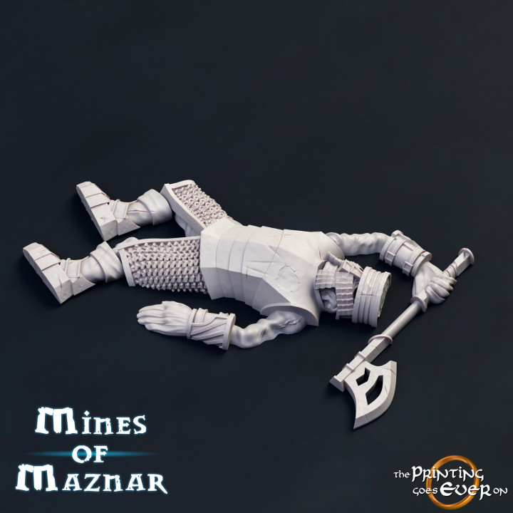 3D Printable Dead Dwarf Warrior - Supportless - version C by The ...