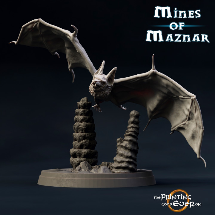 3D Printable Giant Bat Swarm - Presupported by The Printing Goes Ever On