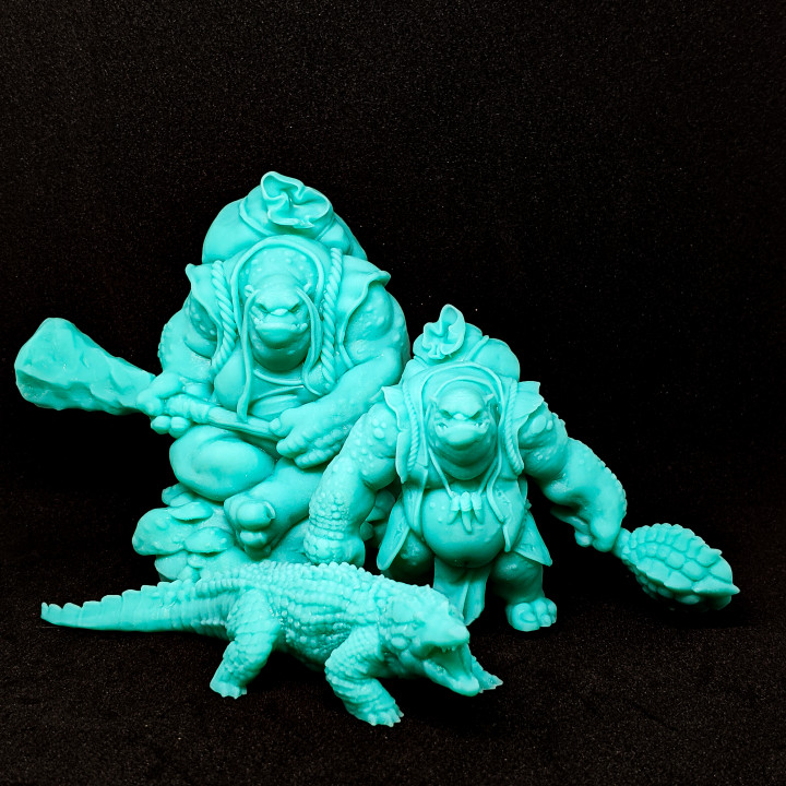 3D Print of Swamp Trolls (pre-supported) by michaelabraham