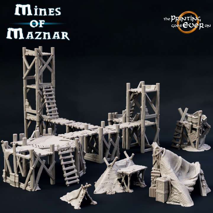 3D Printable Goblin Buildings Set - Supportless - Part Modular by The ...