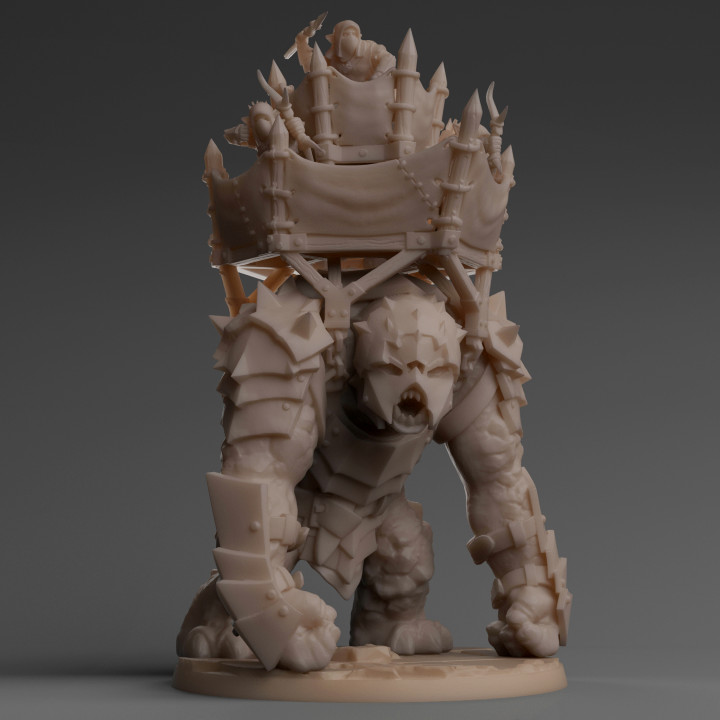 3D Printable Ogre with tower by The Mines