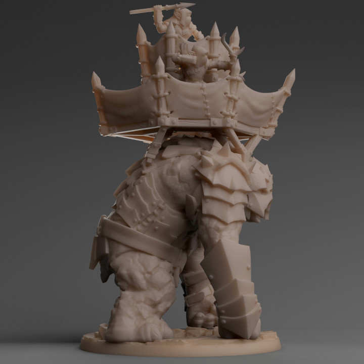 3D Printable Ogre with tower by The Mines