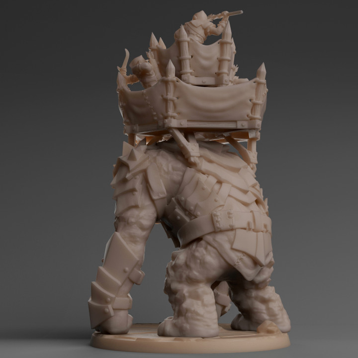 3D Printable Ogre with tower by The Mines