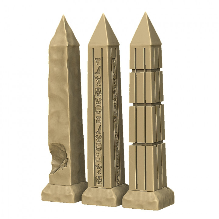 3D Printable Obelisks by MiniaturesCraze
