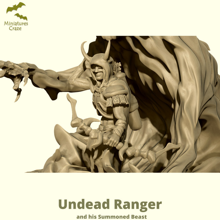 3D Printable Undead Ranger by MiniaturesCraze