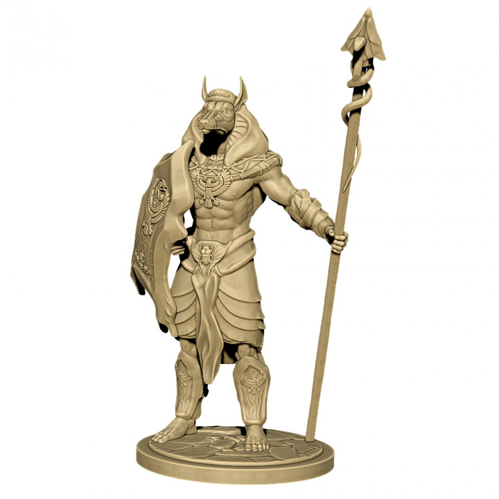 3D Printable Anubis Guard by MiniaturesCraze