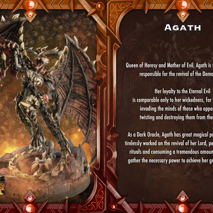 3D Printable Agath (Pre-Supported) by Cast n Play