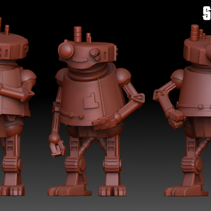 3D Printable SP1R3 Bots by Josh Qualtieri