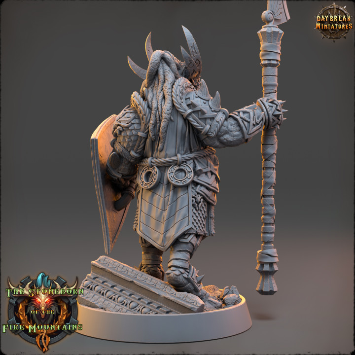 3D Printable Mogok Moonslayer - The Stoneborn of the Fire Mountains by ...