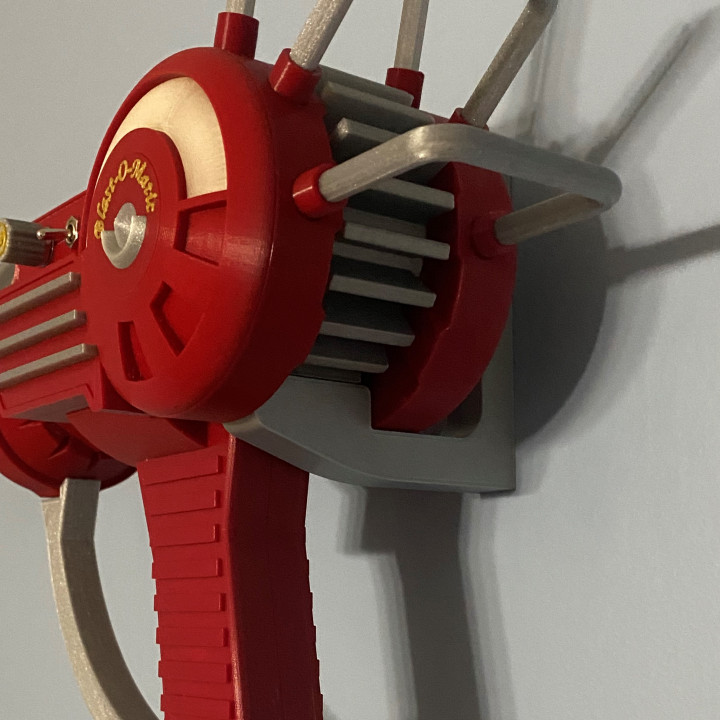 3D Printable Ray Gun Wall Mounts by Wilson