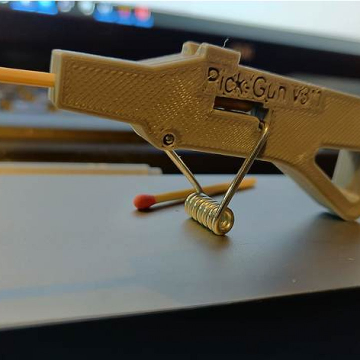 3D Printable Toothpick launcher by jq