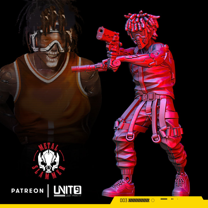 3D Printable Cyberpunk - Luis Savane - VooDoo Posse gang by UNIT9