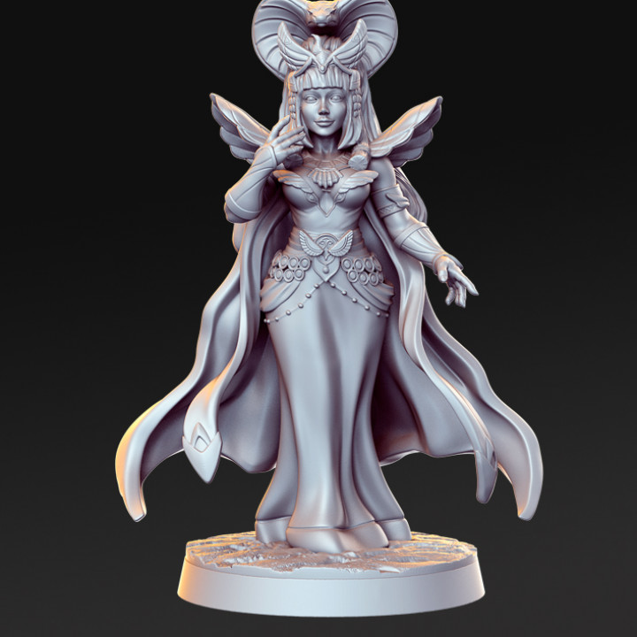 3D Printable Meritamun - Egyptian god - 32mm - DnD by RN Estudio