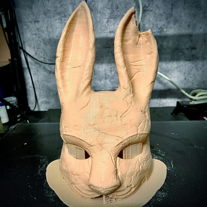 3D Printable The Horror Rabbit Mask - Bunny Mask - for Halloween ...