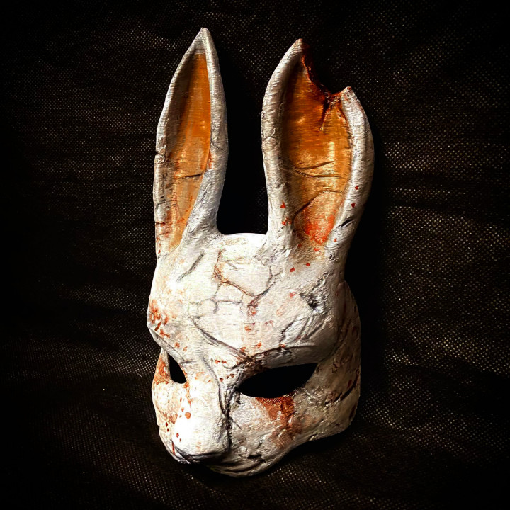 3D Printable The Horror Rabbit Mask - Bunny Mask - for Halloween ...