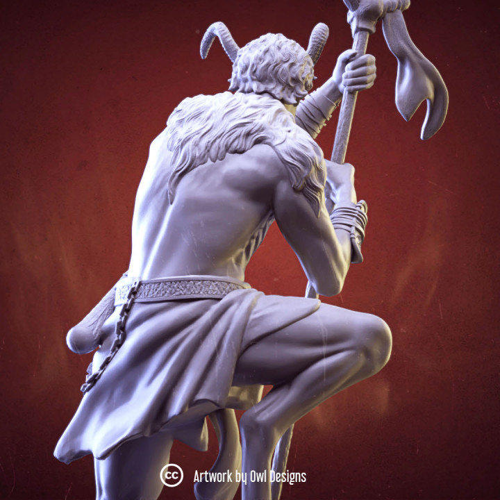 3D Printable Satyr Warlock by Owl