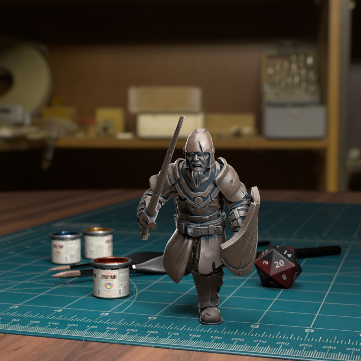 3D Printable Town Guard Running [Pre-Supported] by TytanTroll Miniatures