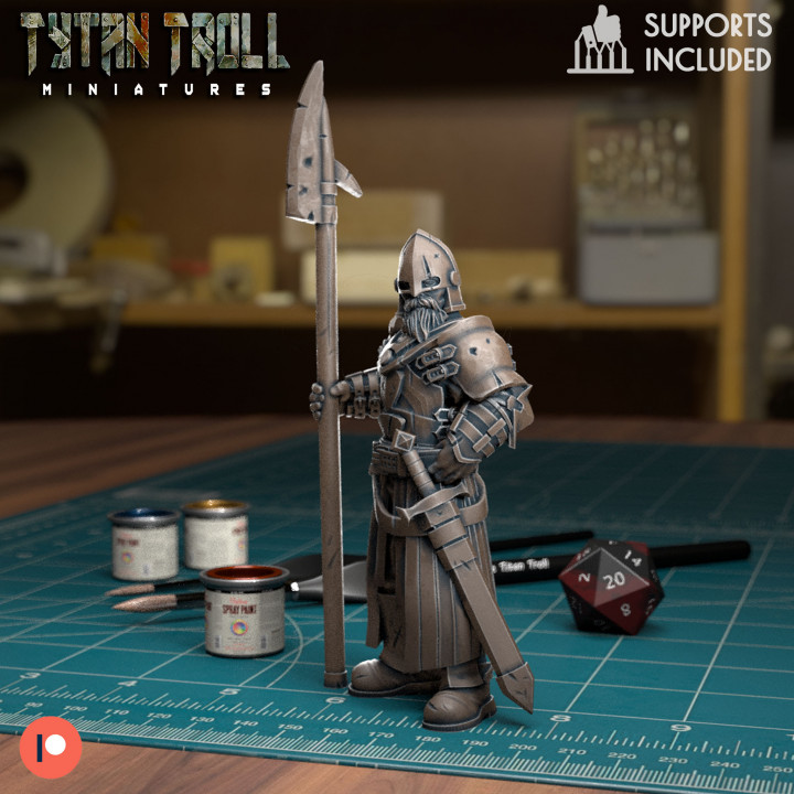 3D Printable Town Guards Bundle - [Pre-Supported] by TytanTroll Miniatures