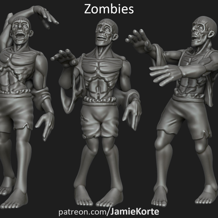 3D Printable Zombies by Jamie Korte