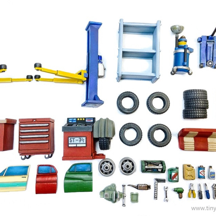 3D Printable Car Service by Tiny Furniture