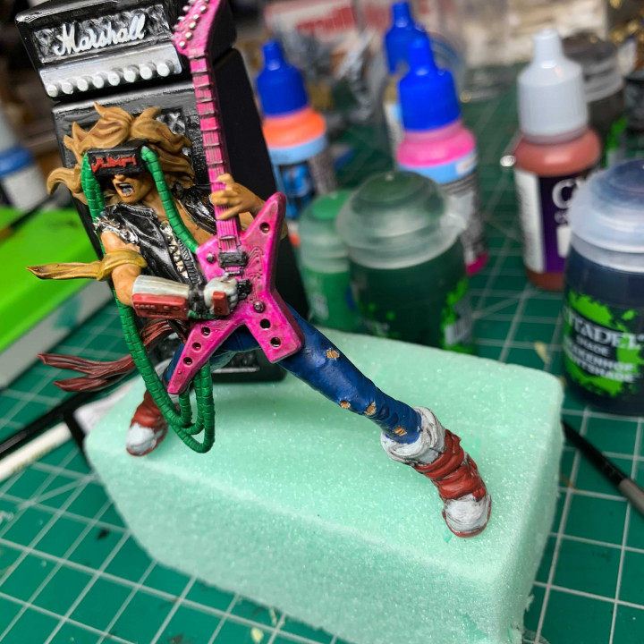 3D Print of Ed Ruption, Rocker Boy by andyivens