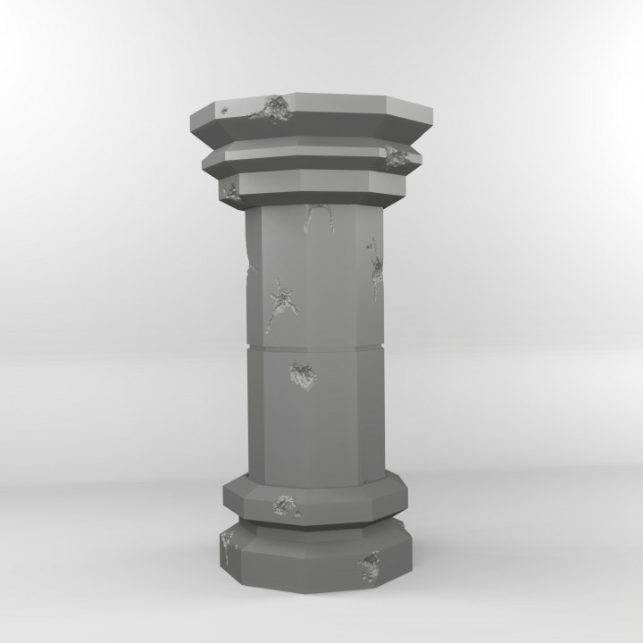 3D Printable Stone column by Tiny Furniture