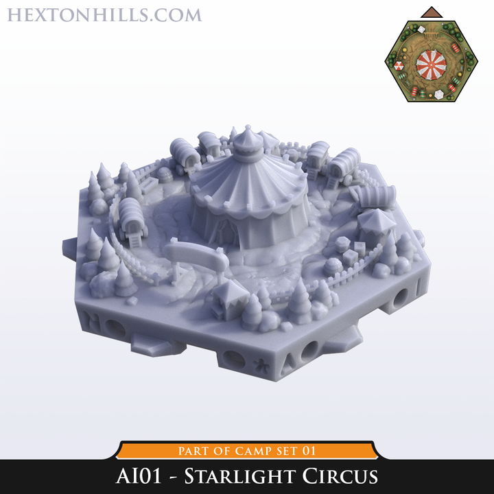 3D Printable Hexton Hills Camps Set 01 by Hexton Hills