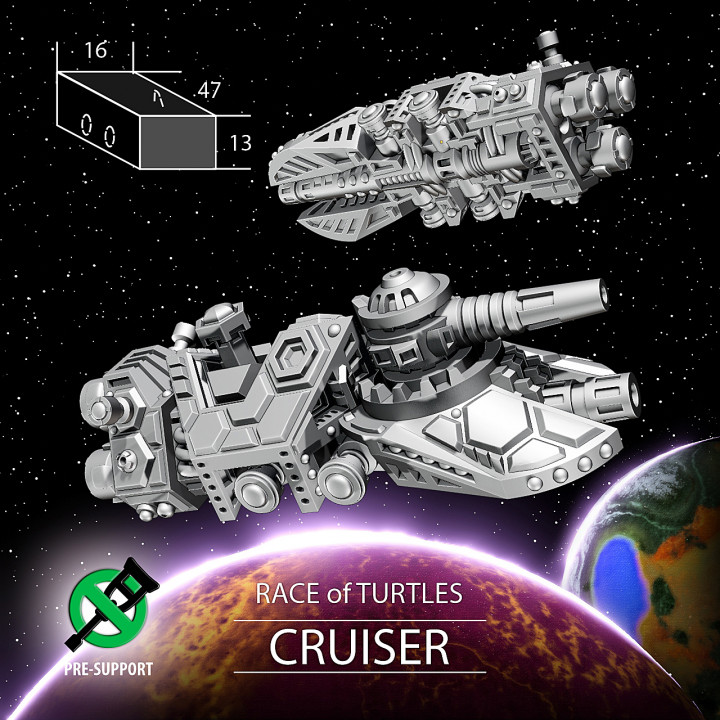 3D Printable CRUISER for Turtle Race by ИVAN