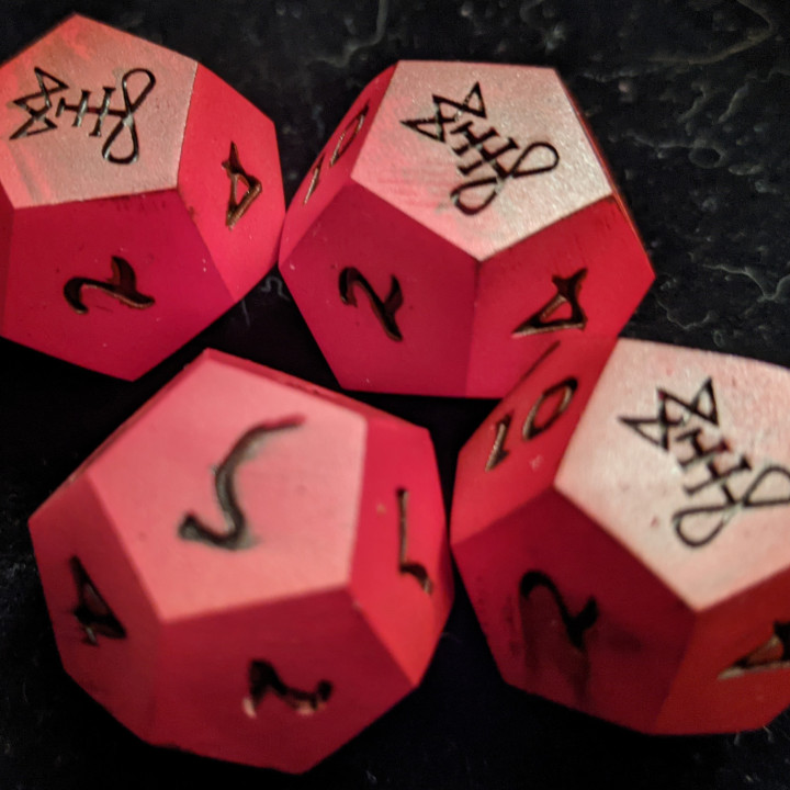 3D Printable Reign in Hell D12 by Nico van der Heide