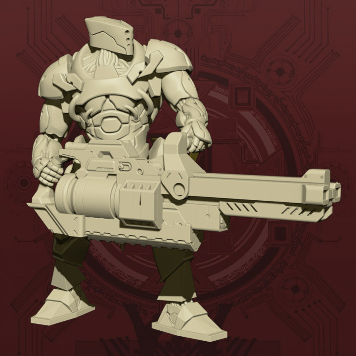 3D Printable (Centauri) Elite Daemon - Heavy Weapon Pose by Studio Sol ...