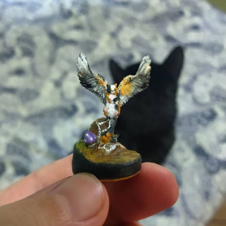 3D Print of Tressym Flying cat by GilieArt