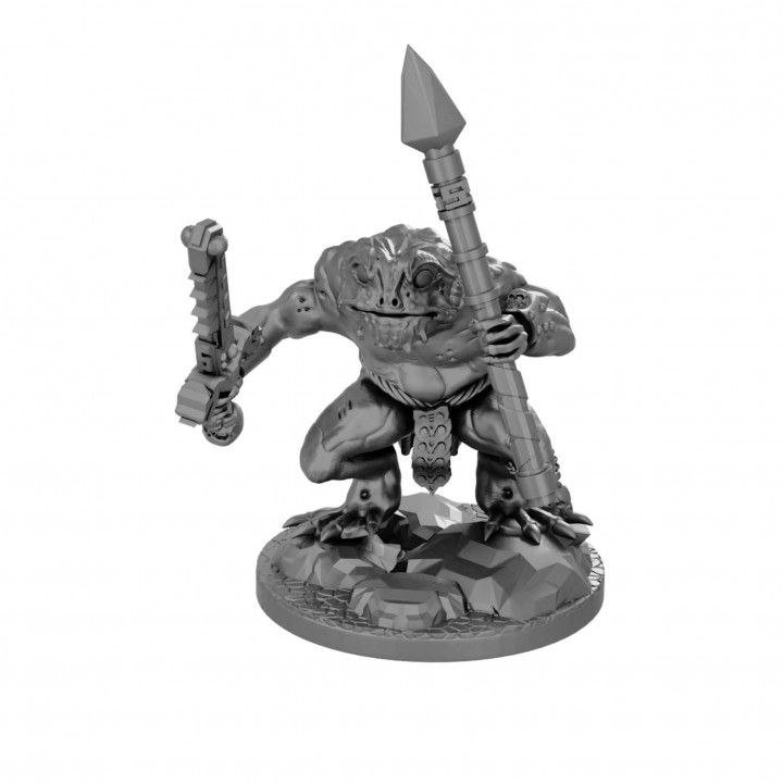 3D Printable Frog warrior Skink proxy (Seraphon army proxy miniatures ...