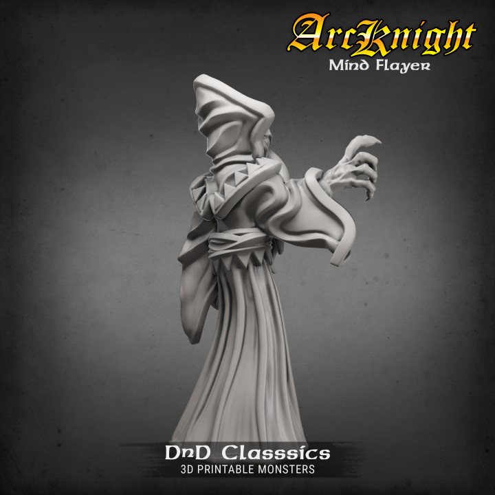 3D Printable Mind Flayer : Tabletop Classics Series 1 by Arcknight LLC
