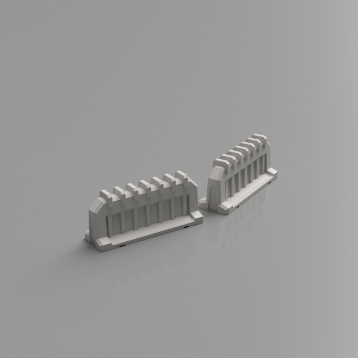 3D Printable Cyberpunk barriers by Fr3D @ The3DPrinting