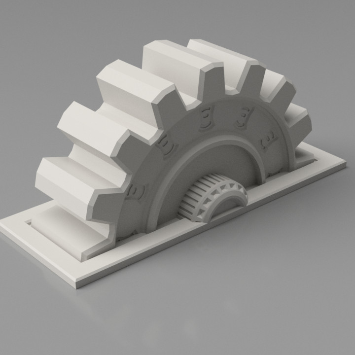 3D Printable Ground props - Gear and Levers by Fr3D @ The3DPrinting