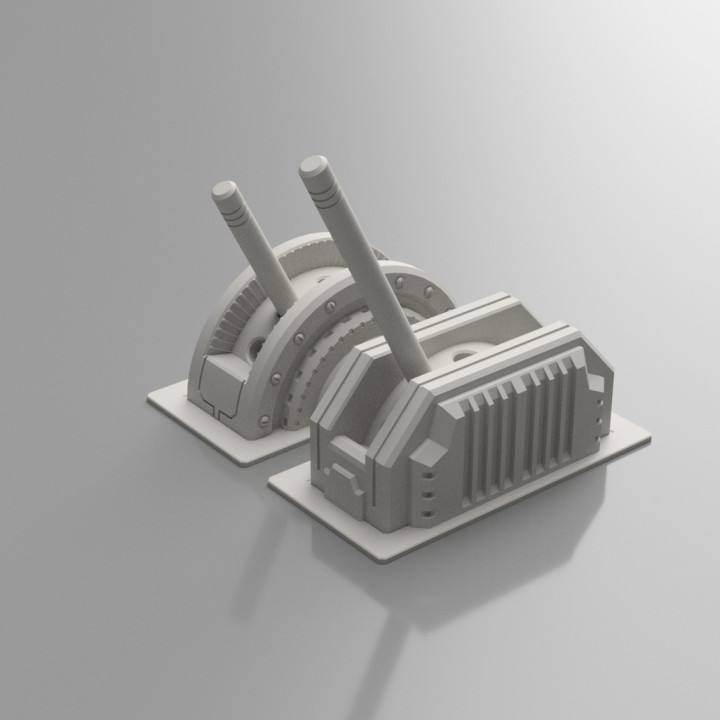 3D Printable Ground props - Gear and Levers by Fr3D @ The3DPrinting