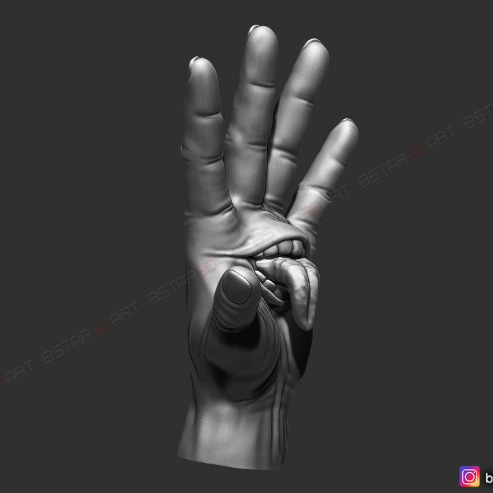3D Printable The Horror hand wearable Cosplay Decor by 3DpropsDesigns