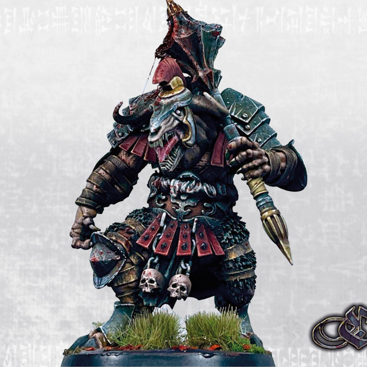 3D Printable Revived First Born of Moloch (undead minotaur) by Ezipion ...