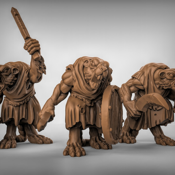 3D Printable Rat Folk Bundle by Duncan Shadow